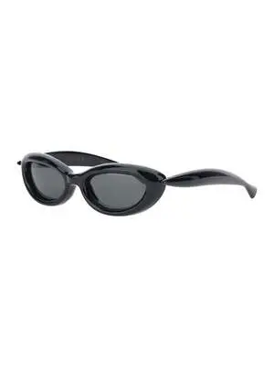 Bottega Veneta Sunglasses With Cat Eye Design And Thick Frame In Plastic For - Black