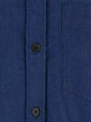 Givenchy Blue Shirt With Pointed Collar And Logo Print On The Back In Cotton And Fabric Blend For - Multicolor