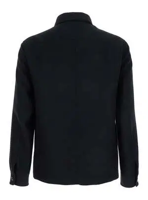 TOM FORD Black Jacket With Flap Pockets On The Chest In Wool - Multicolor