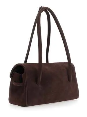 Jacquemus Le Turismo Long' Shoulder Bag With Front Knot And Two Top Handles In Leather For - Brown