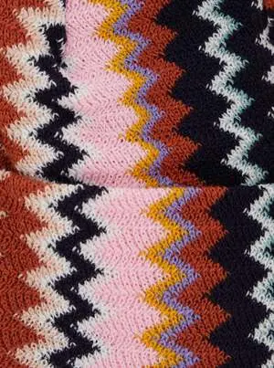 Missoni Hat With Brim And Zigzag Motif In Wool Blend For