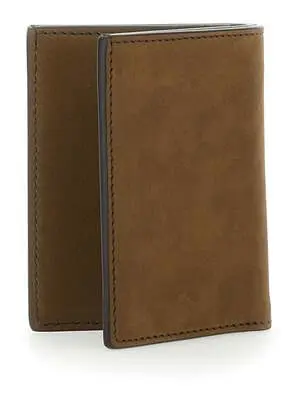 TOM FORD Leather Card Holder With Logo Lettering On The Front For