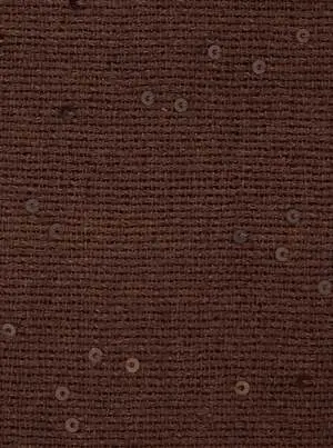 Brunello Cucinelli Brown Rectangular Scarf With Sequin Decoration In Cashmere And Silk Blend For - Multicolor