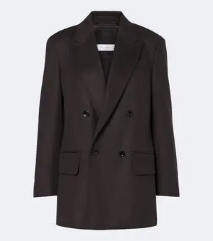 Max Mara Double-breasted Camel Hair Blazer - Brown
