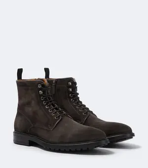 Magnanni Princeton Suede Lace-up Boots - Grey