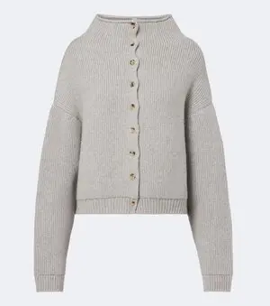 Khaite Marjorie Cashmere Cardigan - Grey