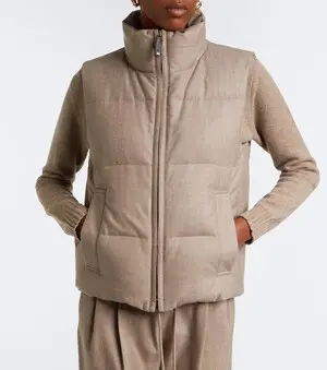 Max Mara Cashmere-blend Down Vest