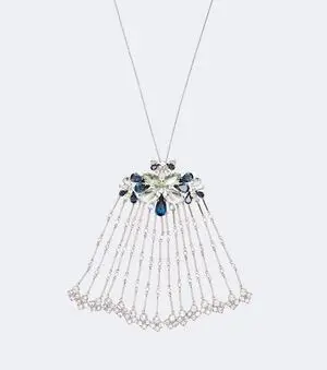 Rabanne Crystal-embellished Necklace - Silver