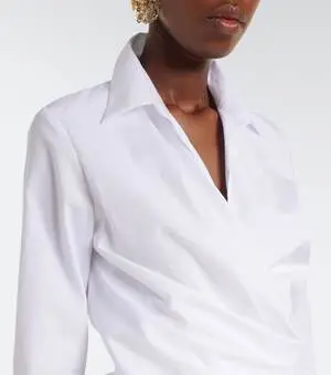 Dries Van Noten Cotton Poplin Wrap Shirt