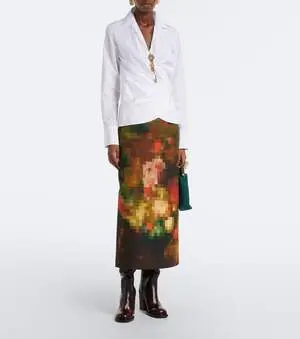 Dries Van Noten Cotton Poplin Wrap Shirt