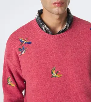 Polo Ralph Lauren Embroide Wool And Alpaca Sweater