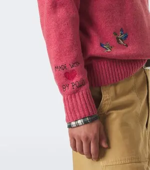 Polo Ralph Lauren Embroide Wool And Alpaca Sweater