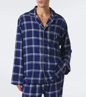 Polo Ralph Lauren Checked Cotton Flannel Pajamas - Blue