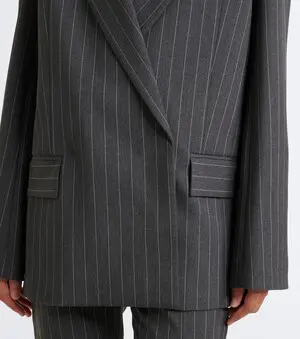 Sportmax Oversized Pinstriped Wool-blend Blazer