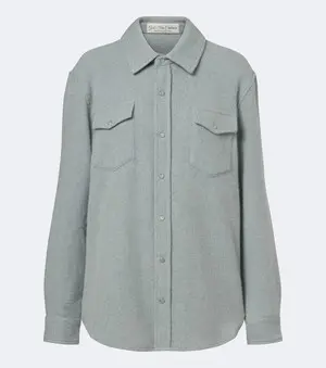GOD'S TRUE CASHMERE Celeste Cashmere Shirt - Blue