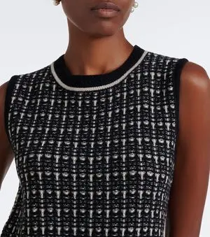 Max Mara Wool And Cashmere Bouclé Minidress