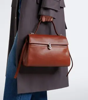 Savette Symmetry Soft Medium Leather Top Handle Bag