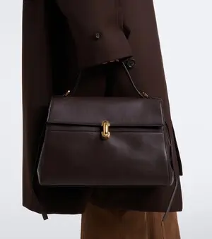 Savette Symmetry Soft Medium Leather Top Handle Bag