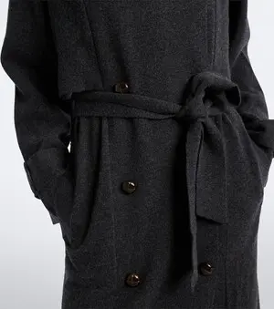 Jardin Des Orangers Belted Double-breasted Wool And Cashmere Coat