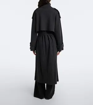Jardin Des Orangers Belted Double-breasted Wool And Cashmere Coat
