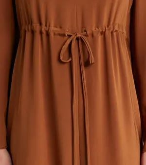 Max Mara Silk Satin Midi Dress
