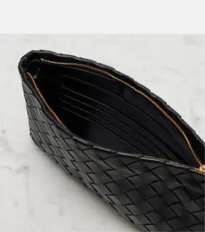 Bottega Veneta Intrecciato Leather Pouch
