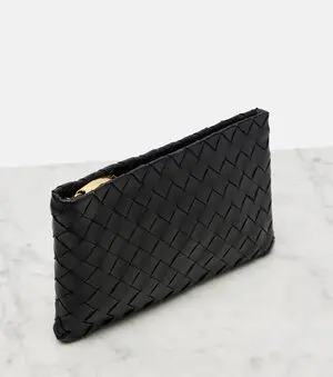 Bottega Veneta Intrecciato Leather Pouch