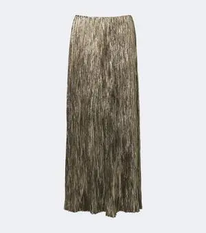 Ralph Lauren Luciana Satin Maxi Skirt - Silver