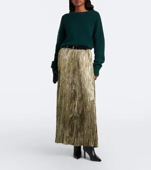 Ralph Lauren Luciana Satin Maxi Skirt