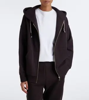 Max Mara Cotton-blend Zip-up Hoodie