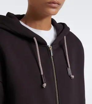 Max Mara Cotton-blend Zip-up Hoodie
