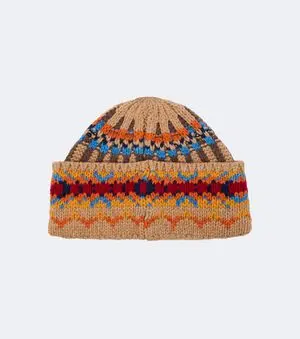 Polo Ralph Lauren Jacquard Wool And Cotton-blend Beanie