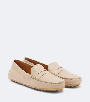 TOD'S Gommino® Leather Driving Shoes - Beige