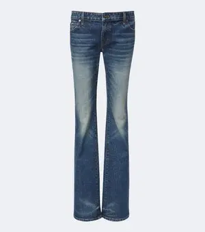 Khaite Low-rise Flared Jeans - Blue