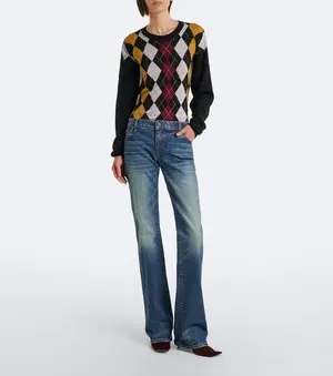 Khaite Low-rise Flared Jeans