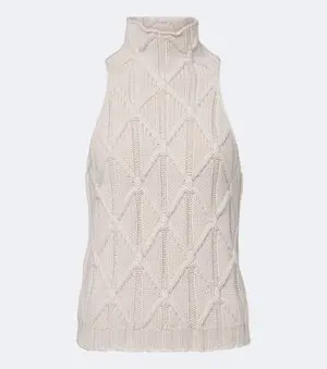 Jardin Des Orangers Wool And Cashmere Top - White