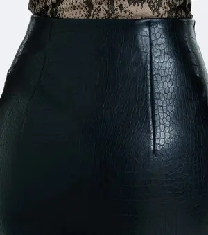 Wolford Embossed Croc-effect Miniskirt