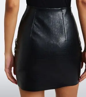 Wolford Embossed Croc-effect Miniskirt