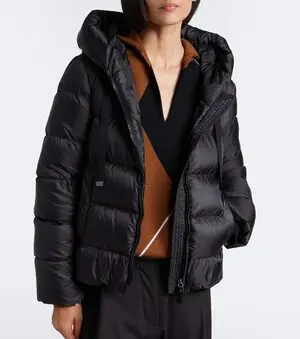Max Mara Hooded Puffer Jacket - Black