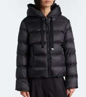 Max Mara Hooded Puffer Jacket - Black