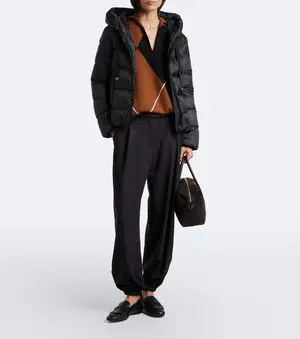 Max Mara Hooded Puffer Jacket - Black