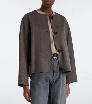 Max Mara Scarf-detail Wool Jacket