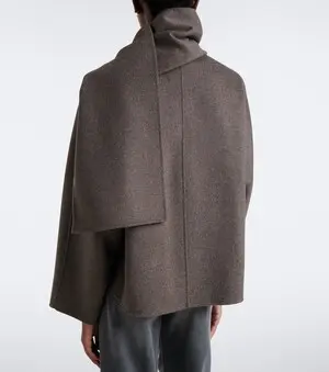 Max Mara Scarf-detail Wool Jacket