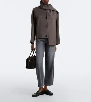 Max Mara Scarf-detail Wool Jacket