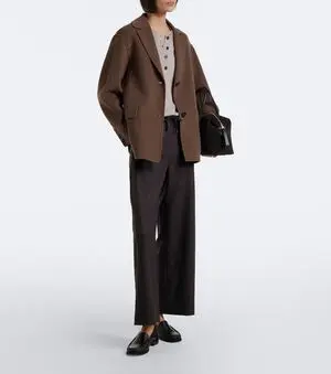 Max Mara Wide-leg Wool Pants