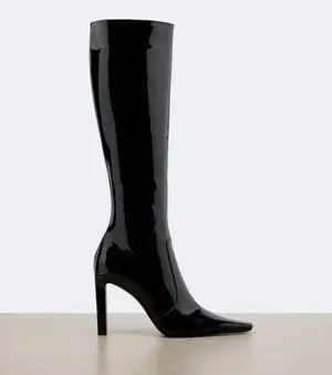 Saint Laurent Francoise Patent Leather Knee-high Boots