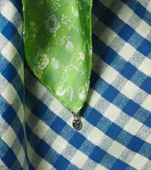 Loewe X Cosima Von Bonin Checked Silk Twill Scarf