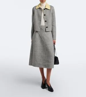 Proenza Schouler Gaella Wool-blend Midi Skirt