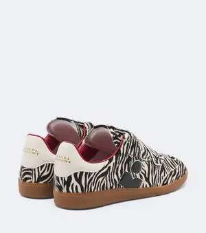 Isabel Marant Étoile Beth Zebra-print Calf Hair Sneakers