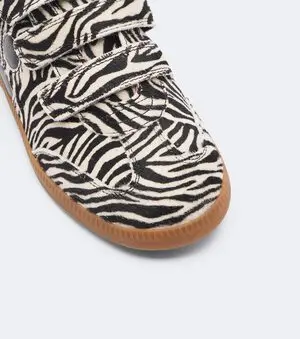 Isabel Marant Étoile Beth Zebra-print Calf Hair Sneakers